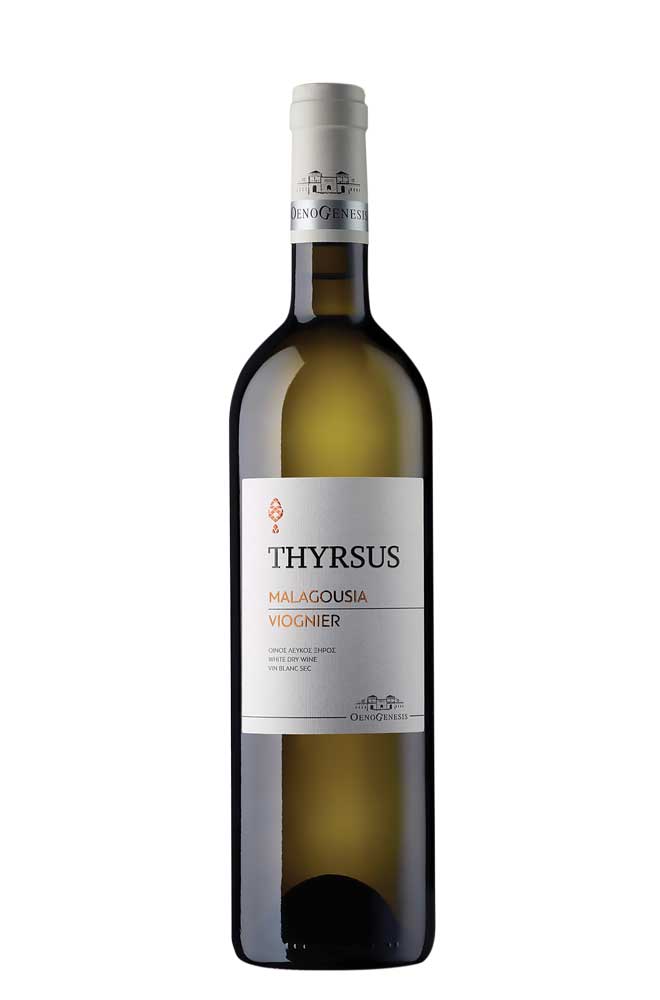 Λευκό ξηρό κρασί THYRSUS 750ml | The Distiller